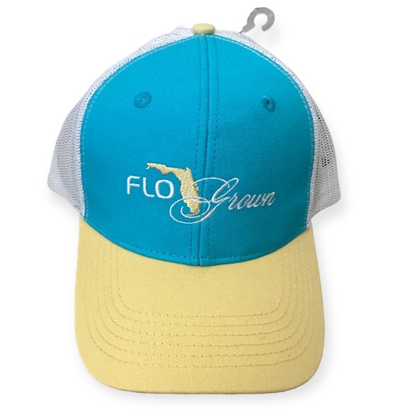 Accessories | Flogrown Logo Mesh Snapback Ponytail Hat Nwt | Poshmark